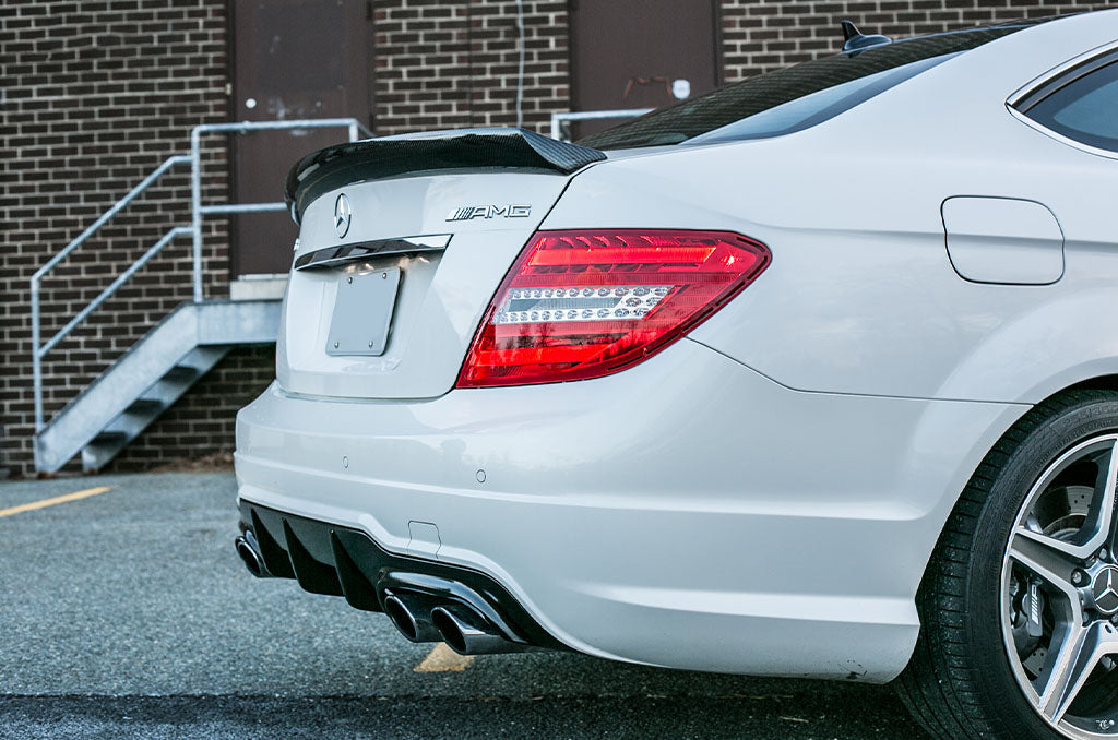 C63 AMG Coupe Carbon Fiber Bootlid Spoiler – Stealth Performance Group